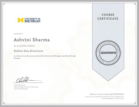 Python Data Structures Certificate