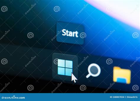 Start Windows 11 Button Editorial Stock Image Image Of Icon 248807834