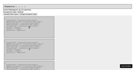 React Grid Layout Stuck Percentages Forked Codesandbox