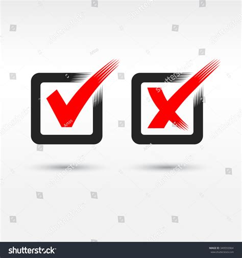 Vector Check Mark Icons Stock Vector Royalty Free Shutterstock