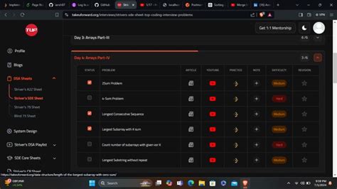 Ansh Saini On Linkedin Striverssheetchallenge Algorithms