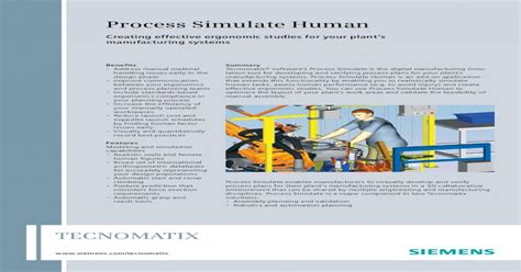 Pdf Tecnomatix Process Simulate Human Dts Malaysia Process Simulate Human Is An Add On