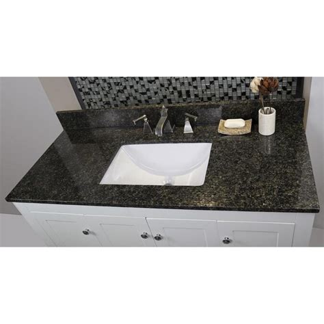 Marcraft Essential Collection 49 In Uba Tuba Granite Single Sink