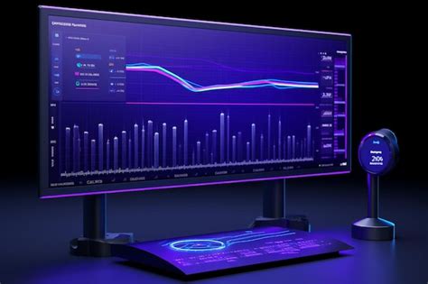 Premium Photo Clean Monitor Screen Design Screen Mockup