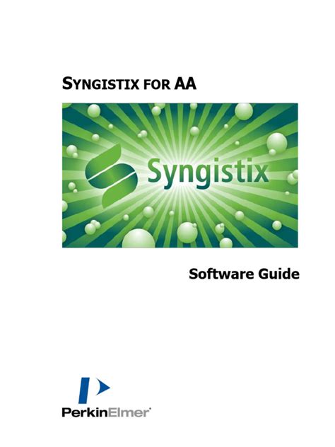 Syngistix Aa Software Guide Pdf Computer File Library Computing