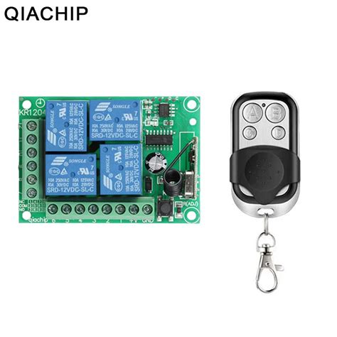Qiachip 범용 무선 원격 제어 스위치 Dc 12v 4ch Rf 릴레이 수신기 모듈 원격 제어 433 Mhz 송신기 433 Mhz 원격 조종 Aliexpress