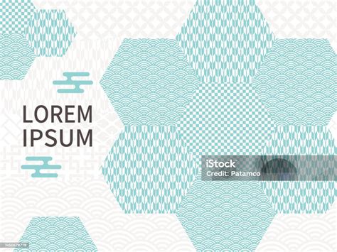 밝은 파란색 육각형 일본식 패턴입니다 추상적인 배경입니다 푸른 바다 파도 화살표 패턴 체크 무늬 패턴 등 0명에 대한 스톡 벡터 아트 및 기타 이미지 Istock