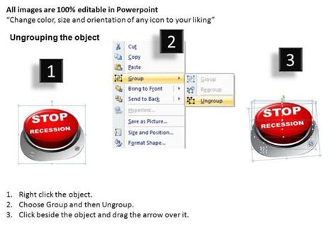stop recession powerpoint templates