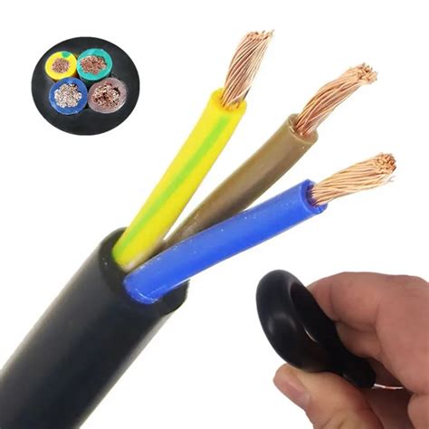 5 미터 3 코어 18awg 17awg 15awg 13awg 11awg 9awg 구리 케이블 와이어 도체 전기 Pvc 케이블 소프트 피복 와이어 전원 와이어와이어 및