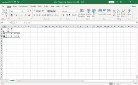 Linear Programming With Spreadsheets Datacamp