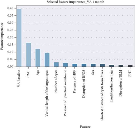 Relative Importance Of Different Features For VA And VA Variance Download Scientific Diagram