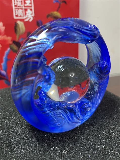 全新附盒 琉璃工房liuli Living Living 人間轉如意收藏榮昇 新居喬遷 生日 開業誌慶節日贈禮 蝦皮購物