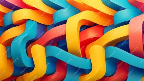 Interlocking Abstract Illusion Premium Ai Generated Image