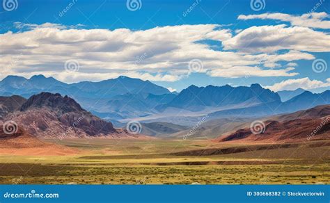 Fault Rift Valley Landscape Royalty Free Cartoon 300721286