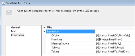 Sql Server Ssisdb Package Errs Out Says Variable Does Not Exist Stack Overflow