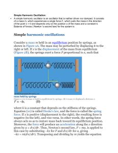 Simple Harmonic Motion Presentation