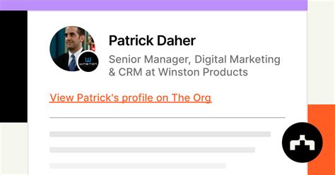 Patrick Daher Senior Manager Digital Marketing And Crm At Winston