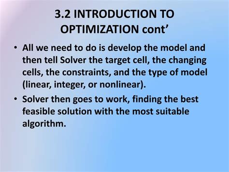 Ppt Chapter Introduction To Optimization Modeling Powerpoint Presentation Id