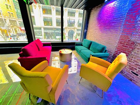 Fun Lounge And Bar Space With City View Sure To Set The Mood For Any