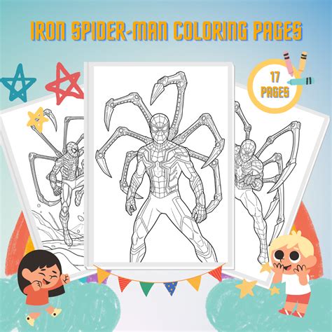 17 Iron Spider Man Coloring Pages Free Pdf Printables