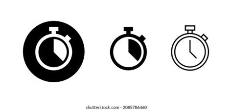 Simple Timer Countdown Icon Vector Stopwatch Stock Vector Royalty Free 2276918373 Shutterstock