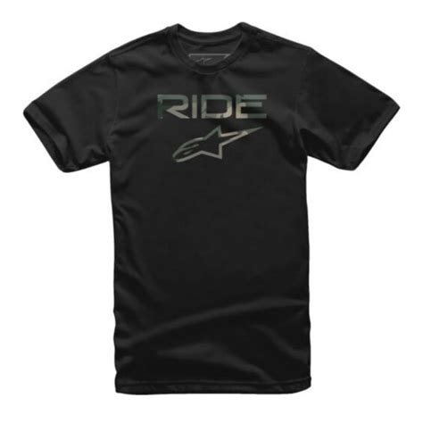 T Shirt Alpinestars Ride 20 Camo Schwarz