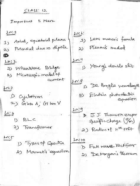 Important 5 Mark Pdf