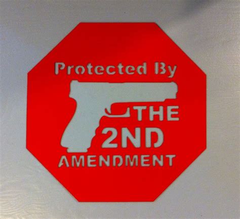 Protected By Thesecond Amendment Sign 2nd Amendment Metal Sign Etsy