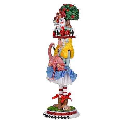 Hollywood Nutcrackers™ Alice With Flamingo Nutcracker By Holly Adler