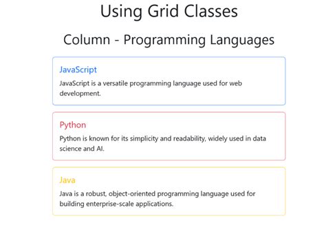 How To Display Three Bootstrap Cards In A Column Geeksforgeeks