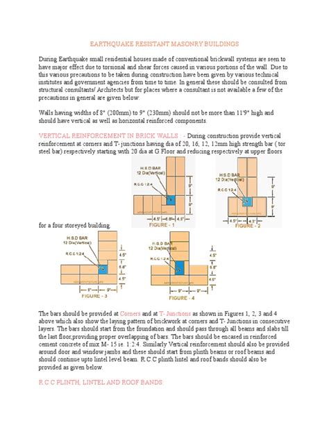 Earthquake Resistant Masonry Buildings Pdf Masonry Wall