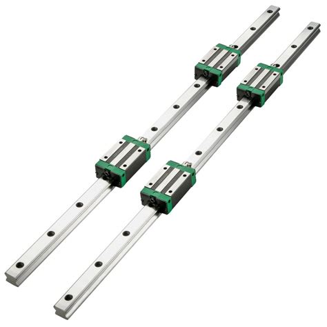 Vevor 2pcs Linear Rail 0 78 66 Inch Linear Bearings And Rails With 4pcs Hsr20 Bearing Block