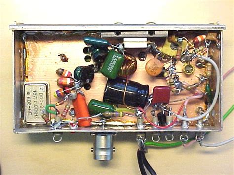 Inside View Of The Power Amplifier Keyer K Side With Power FET Bolted To Side Wall