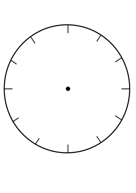 Analog Clock Template Pdf At Teri Burnham Blog