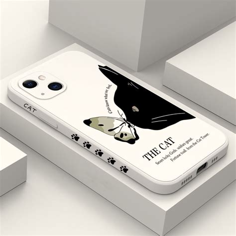 Capa De Celular Fofa Preta De Gato Para Iphone 11 13 14 12 Pro Max 7 8