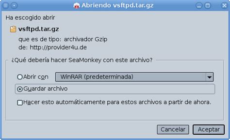 UsuarioDebian Vsftpd Very Secure FTP Daemon