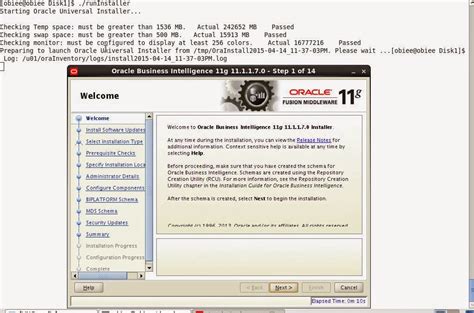 abdulwasiq obiee 11 1 1 7 0 step by step installation on linux