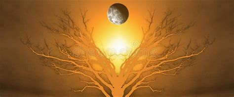 Tree Of Life Stock Illustration Illustration Of Moon