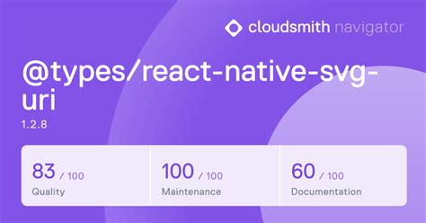 Typesreact Native Svg Uri 128 Npm Package Quality Cloudsmith Navigator