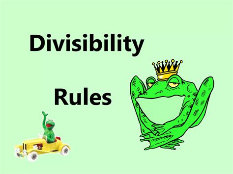 Divisibility Rules Pp Ppt
