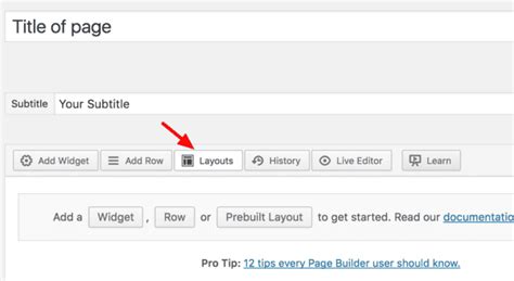 How To Duplicate Page Layouts Created In Page Builder ProteusThemes
