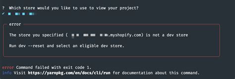 Show Only Dev Store To Test Extension When Running Shopify App Dev