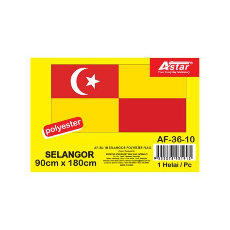 Af 36 10 Astar Selangor Polyester Flag