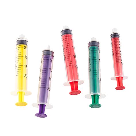 Sterile Syringes For Single Usecolorful Plungers Kdl