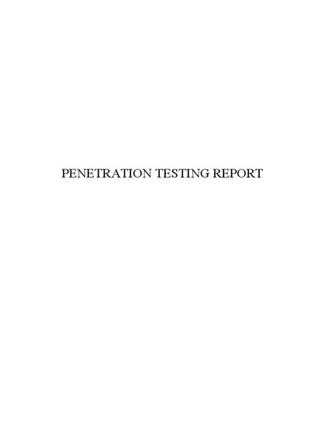 Acs Penetration Testing Report V1 Pdf Vulnerability Computing Secure Communication