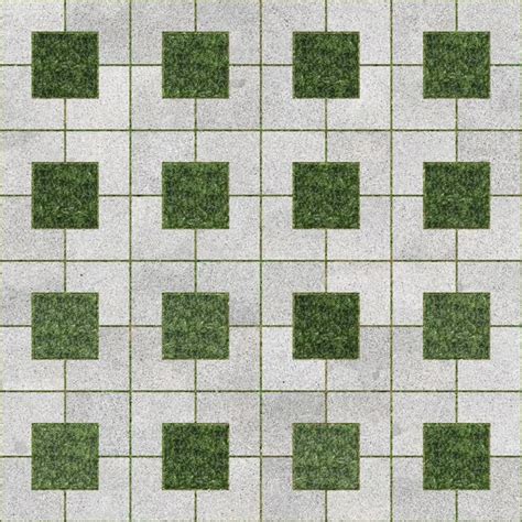 Mondo Grass Interlocking Rectangle With Square Texture