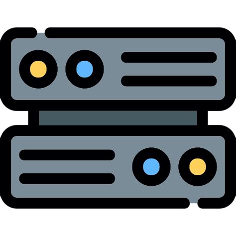 Server Generic Color Lineal Color Icon Server Generic Color Lineal Color Icon