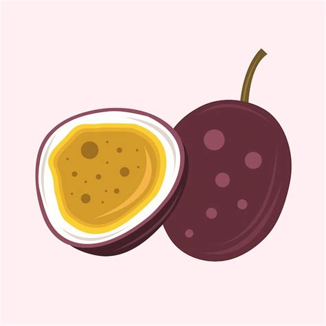 Premium Vector Passion Fruit Illustration