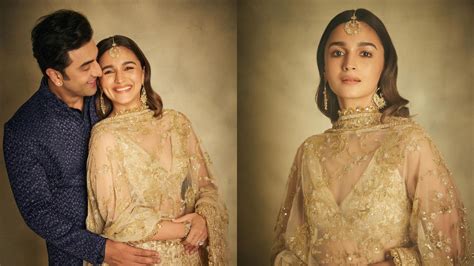 Ranbir Kapoor And Alia Bhatt Look Too Cute In Traditional Outfits For