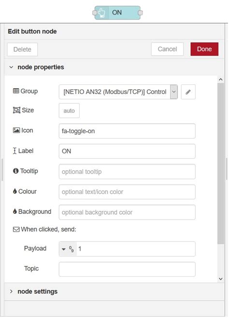An32 Node Red Example Of Modbus Tcp Communication With Netio 4x Powercable Netio Products